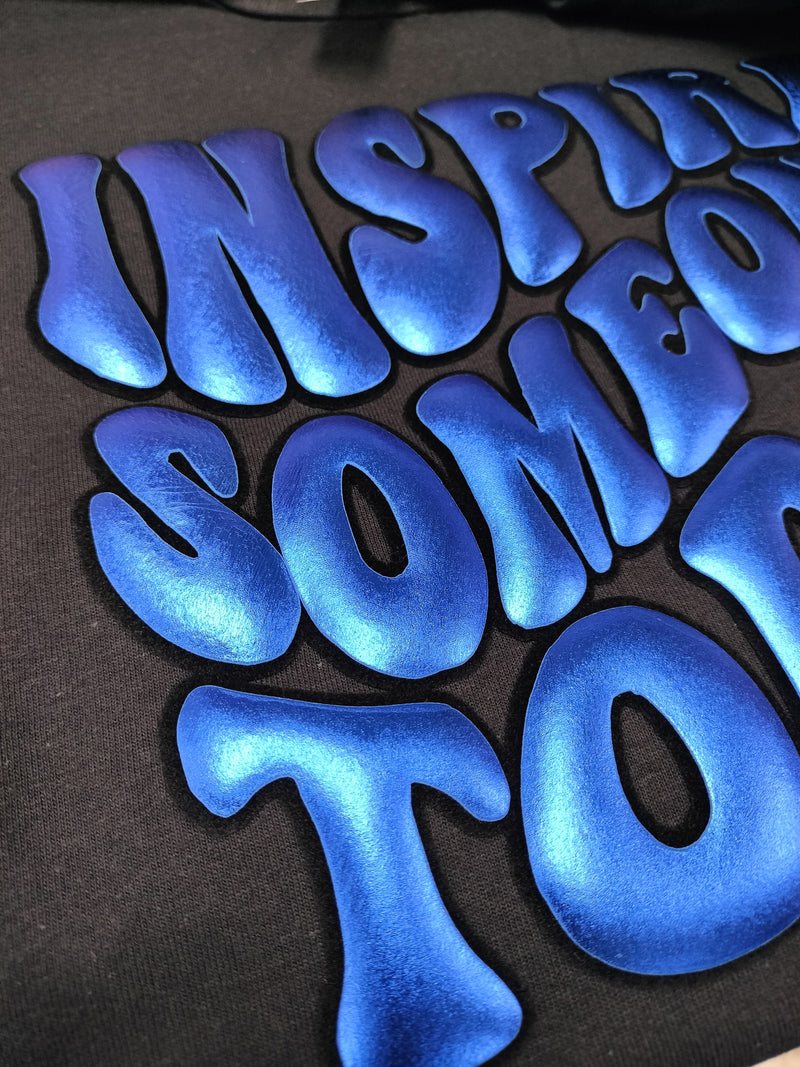 3D Super Puff Heat Transfer Vinyl - Metallic Royal Blue