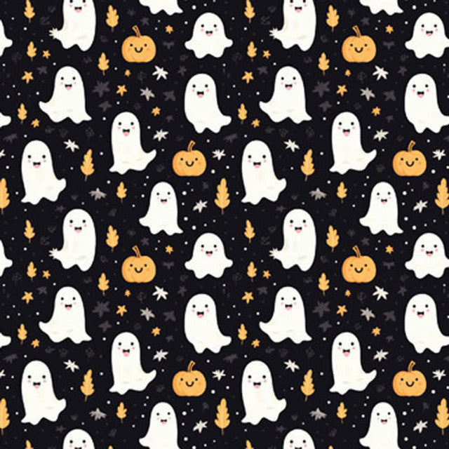 Printed Heat Transfer Vinyl 12" | Cute Friendly Ghost