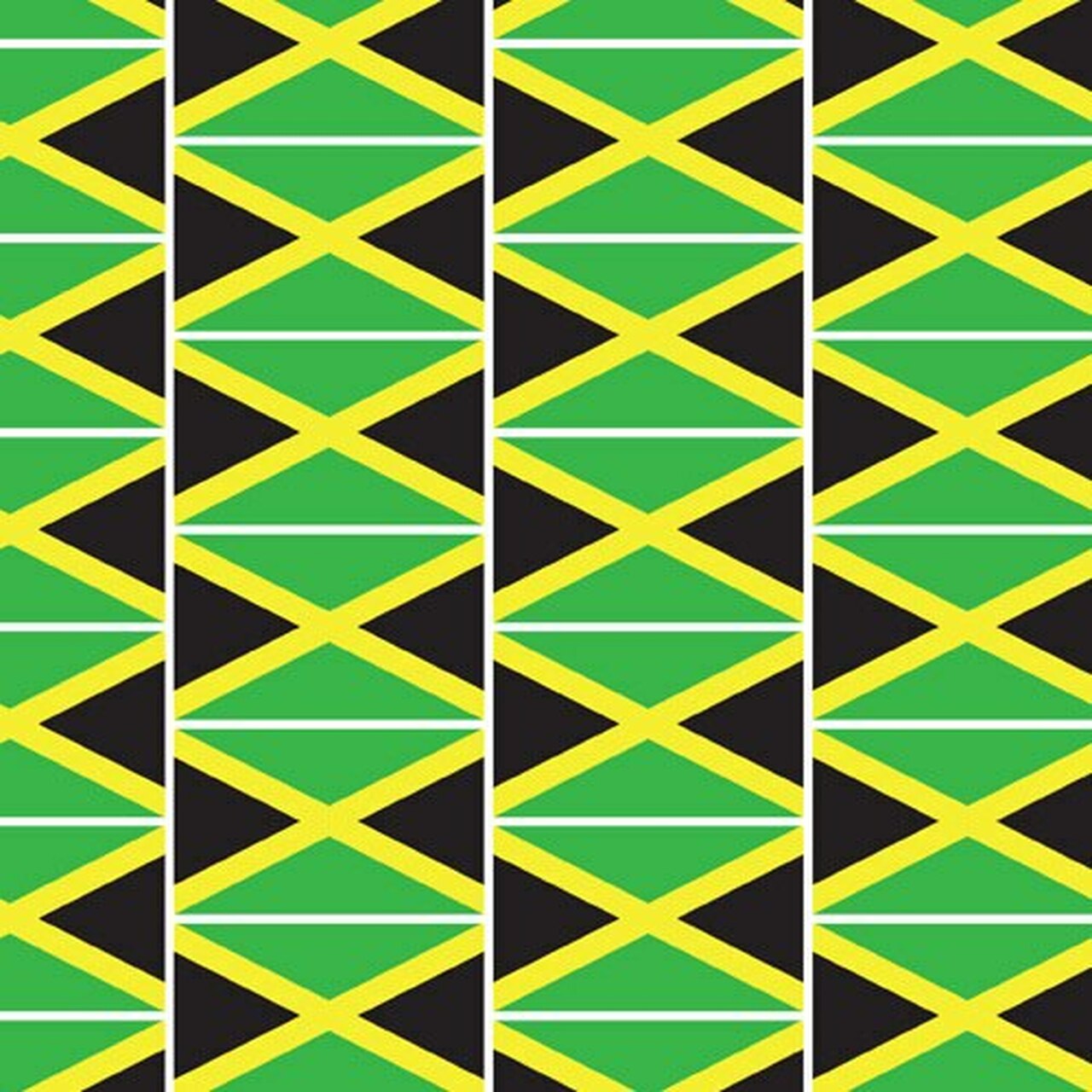 Jamaican Flags 12" Pattern Heat Transfer Vinyl / Siser Easy Patterns