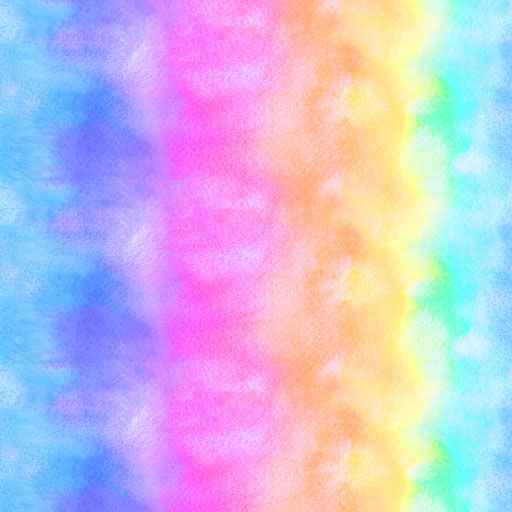 Printed Pattern Heat Transfer Vinyl - Watercolor Rainbow
