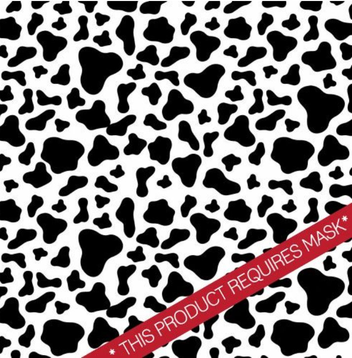 Printed Pattern Heat Transfer Vinyl - Cow Print