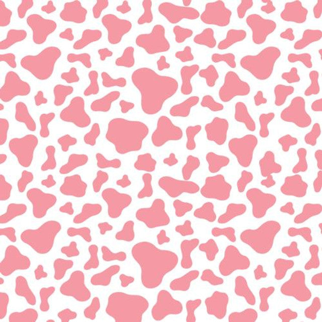 Pink & White Cow Print 12" Pattern Heat Transfer Vinyl / Siser Easy Pa