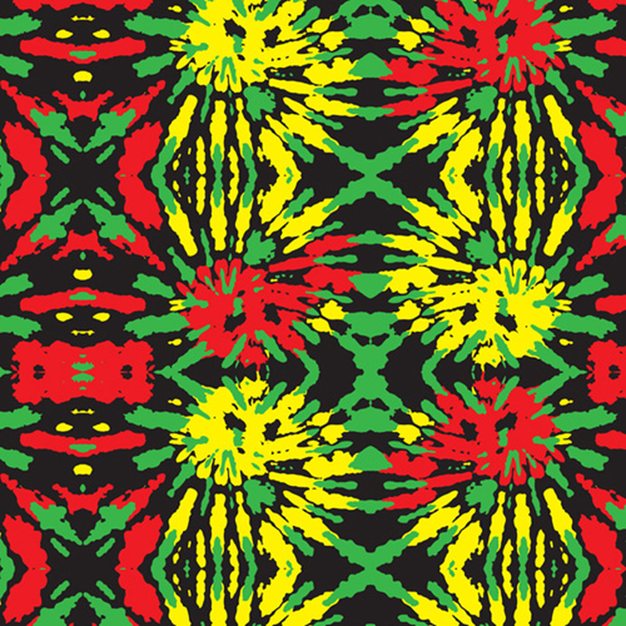 Permanent Vinyl- Rasta Tie Dye - Permanent Vinyl / Printed Permanent V