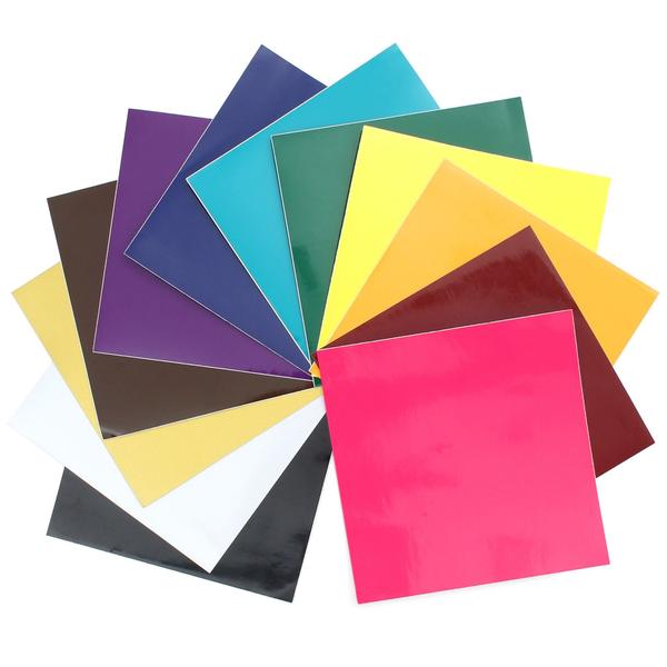 Siser EasyPSV Permanent Vinyl Bundle 12" x 12" - 12 Assorted Colors PA