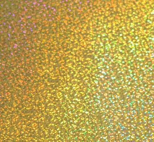 Holographic Sparkle Gold Permanent Vinyl | Permanent Adhesive Vinyl